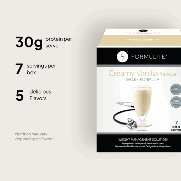 Creamy Vanilla Shake Sachet Box | Formulite
